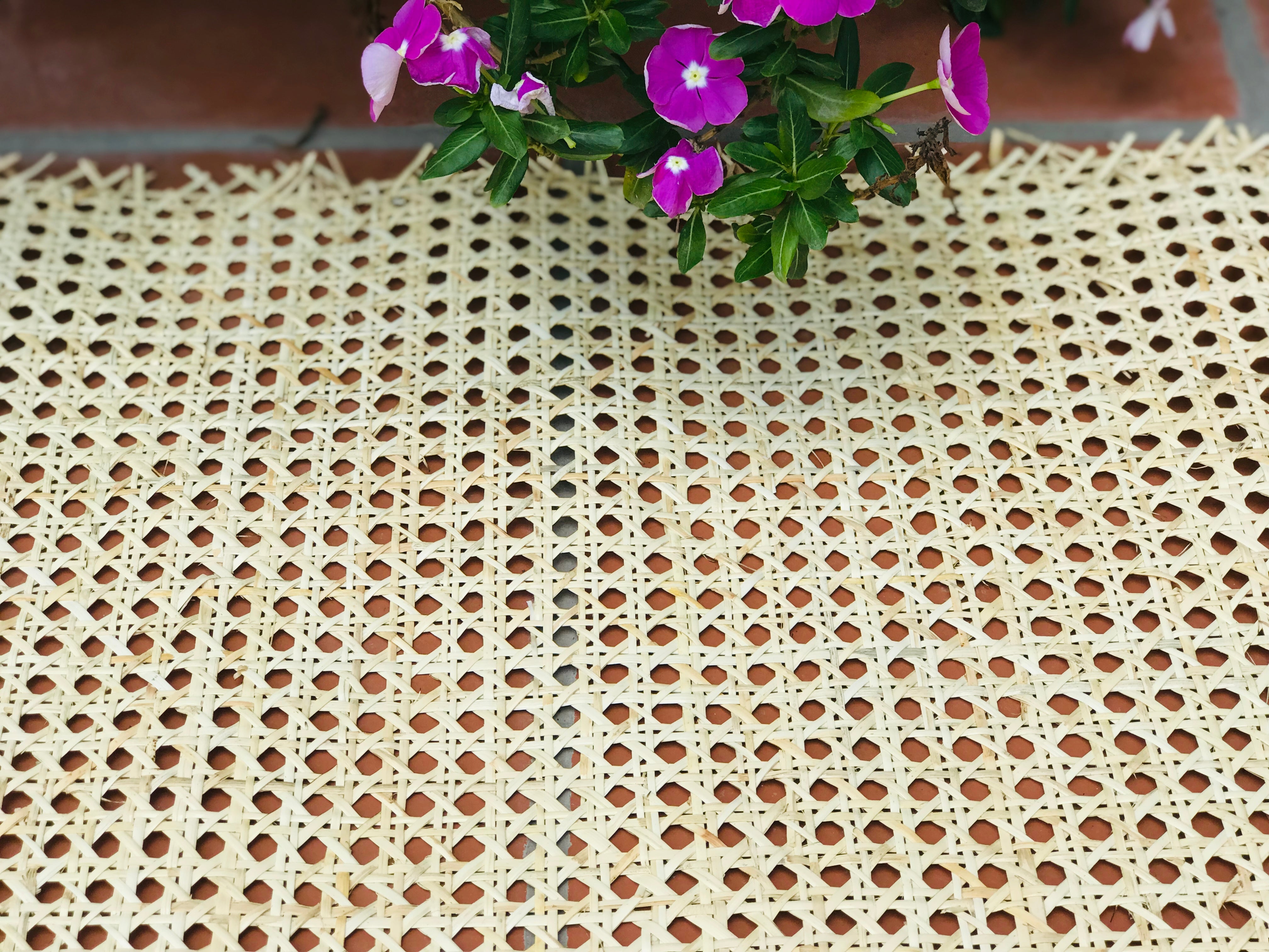 SPECIAL DISCOUNT - 100% Natural Hexagon Rattan Cane Webbing Roll, Ratt ...